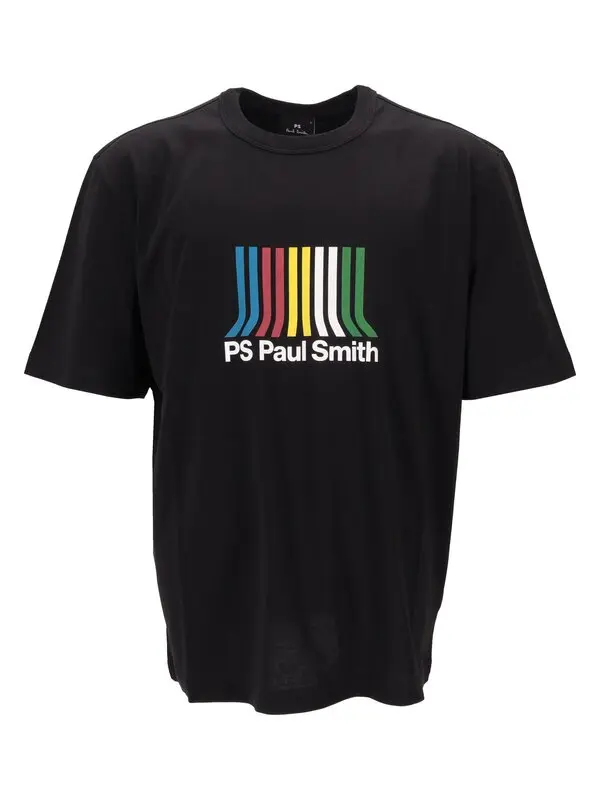 Paul Smith Casual Fit Ss T Shirt Ps Stripe - Black