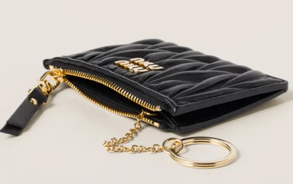 Miu Miu Matelassé Pouch - Nero