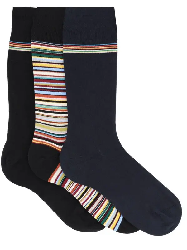 Paul Smith 3-pack Logo Socks - Multicolour