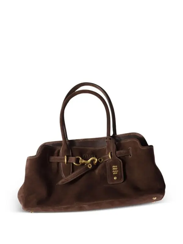 Miu Miu Suede Handbag - Moro