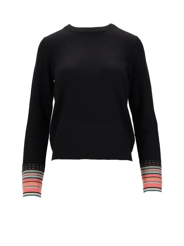 Paul Smith Knitted Crew Neck Sweater - Black