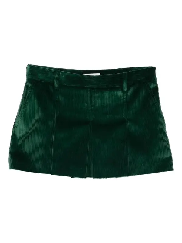 Miu Miu Corduroy Pleated Skirt