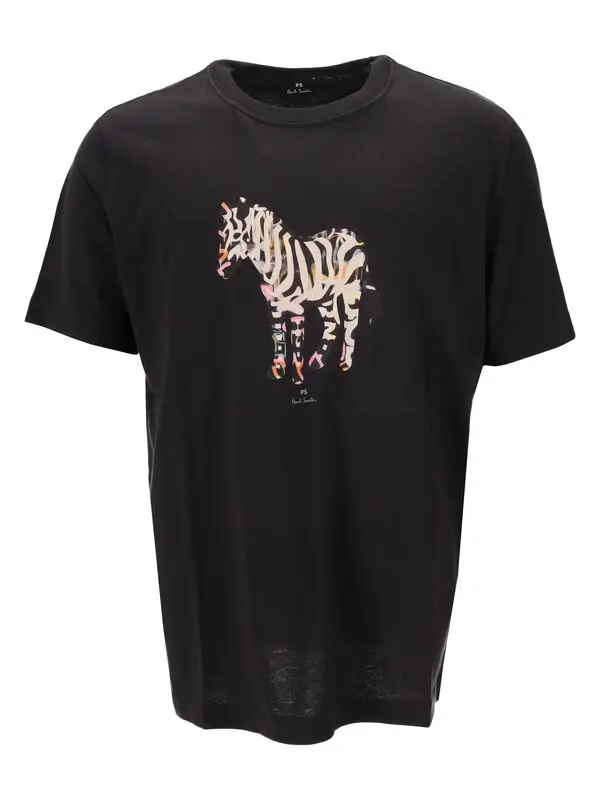 Paul Smith Reg Fit T Shirt Zebra Large - Black