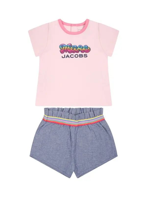 Marc Jacobs Logo T-shirt And Shorts Set