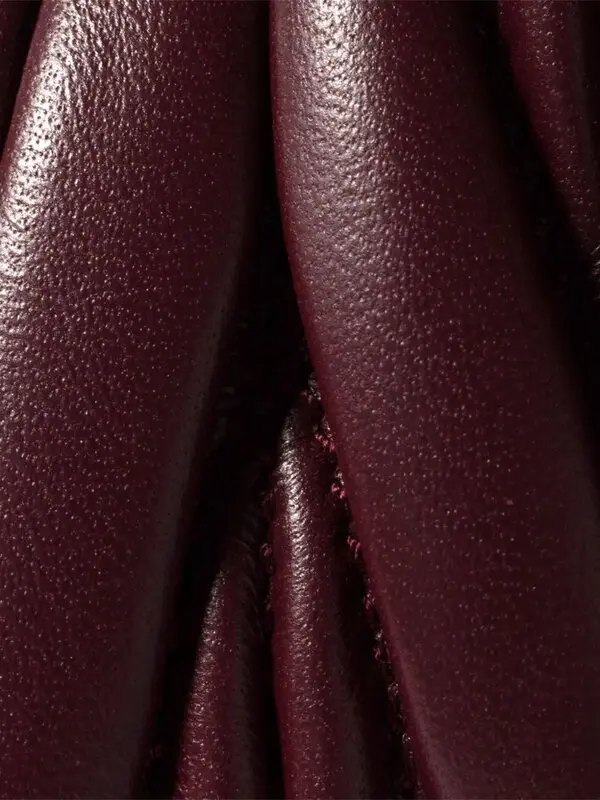 Miu Miu Matelassé Leather Handbag - Bordeaux