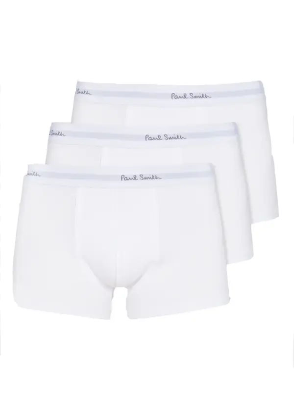 Paul Smith Organic Cotton Boxer Briefs - White