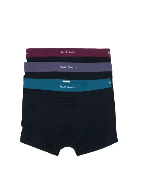 Paul Smith Logo Print Briefs Pack Of Three - Black