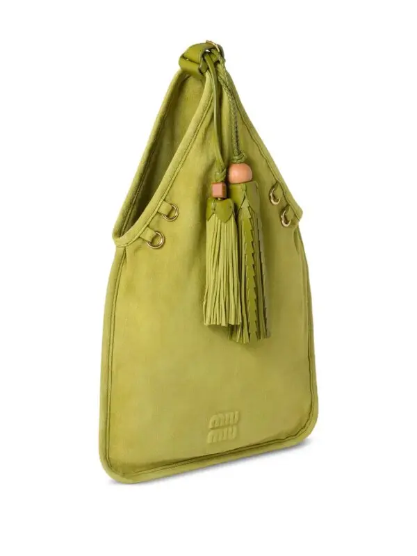 Miu Miu Suede Bag With Tassels
