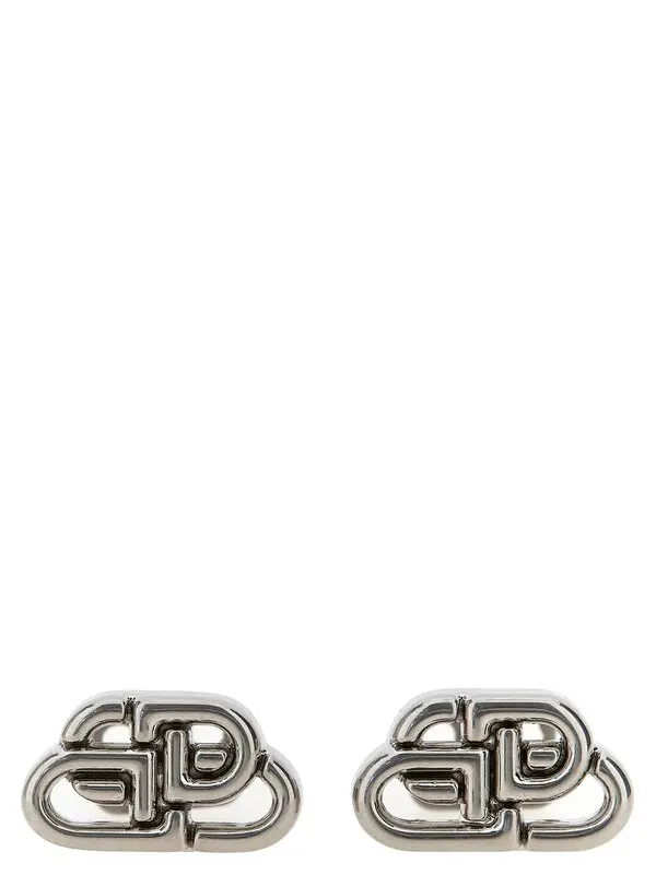 Balenciaga Bb Stud Xs Earrings - Silver