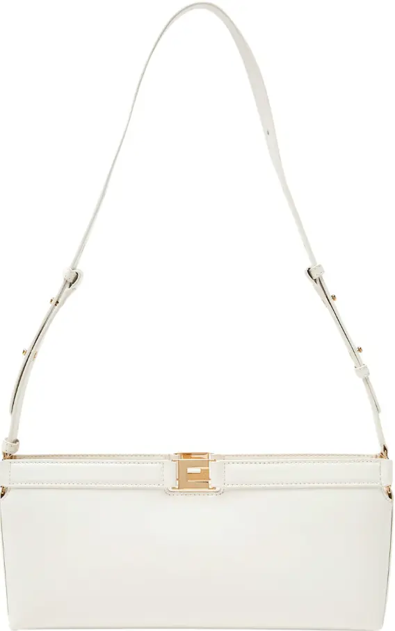 Elisabetta Franchi Naplak Effect Bag - Burro