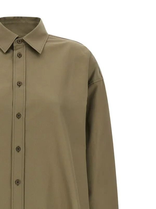 Balenciaga Lace-up Cotton Shirt - Green