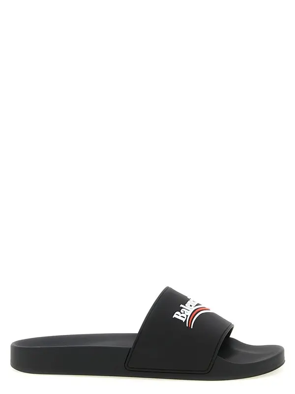 Balenciaga Pool Slides - Black