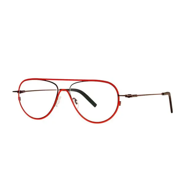 THEO EYEWEAR Isohypse 387 Fluo / Burnt Matte Eyeglasses - Red