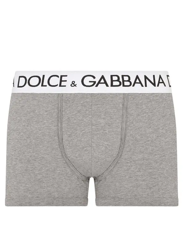 Dolce & Gabbana Regular Fit Boxer Shorts - Grey