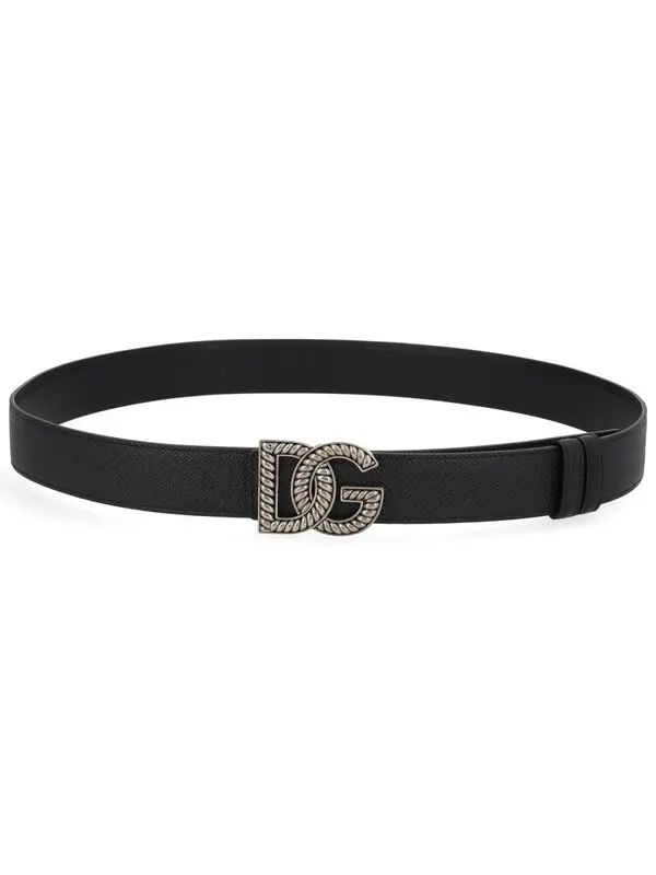 Dolce & Gabbana Leather Belt - Black