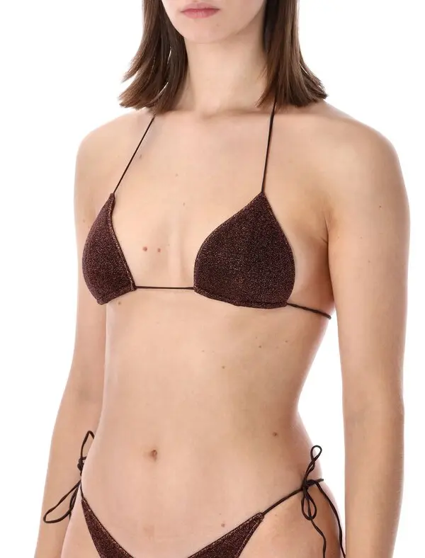 Oseree Lumière 80s Bikini - Brown