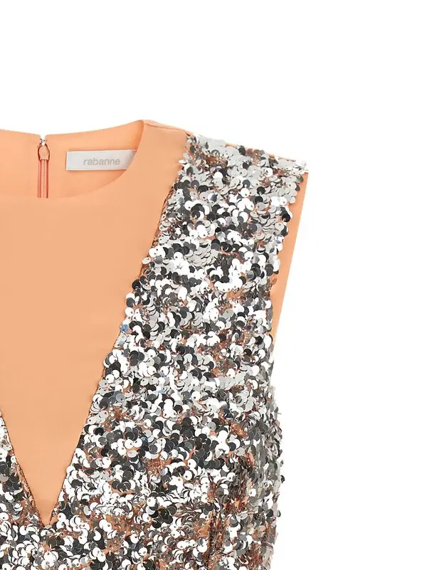 Rabanne Sequin Embellished Top - Pink