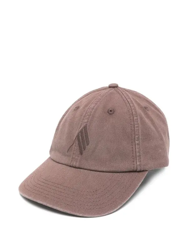 Attico Logo Cotton Baseball Cap - Purple