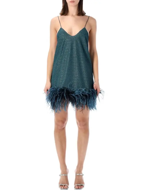 Oseree Lumière Plumage Mini Dress