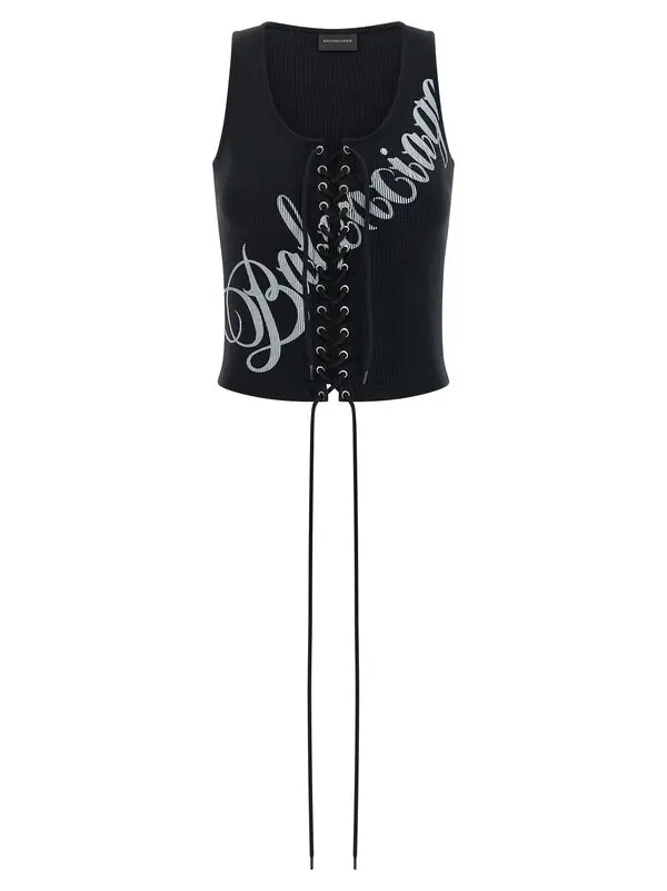 Balenciaga Lace-up Top