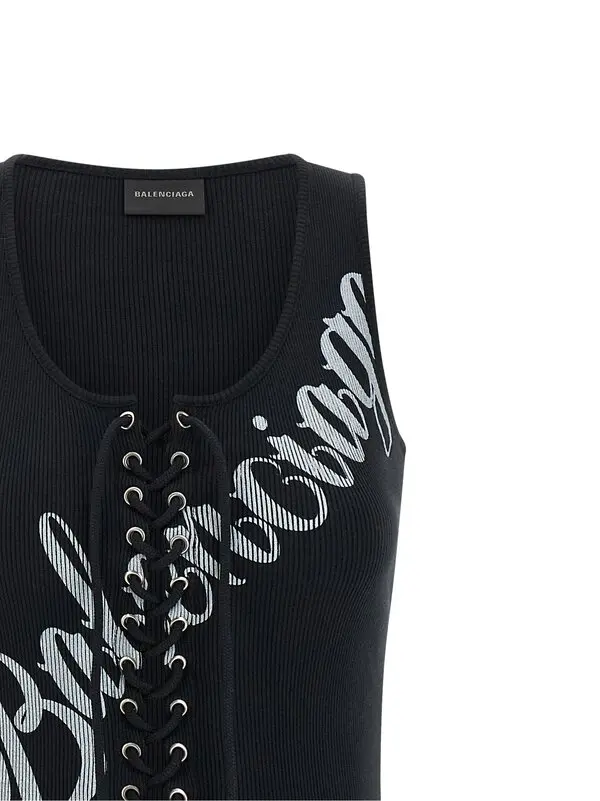 Balenciaga Lace-up Top