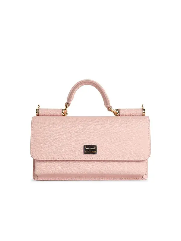 Dolce & Gabbana Calf Leather Dauphine Mini Bag - Pink