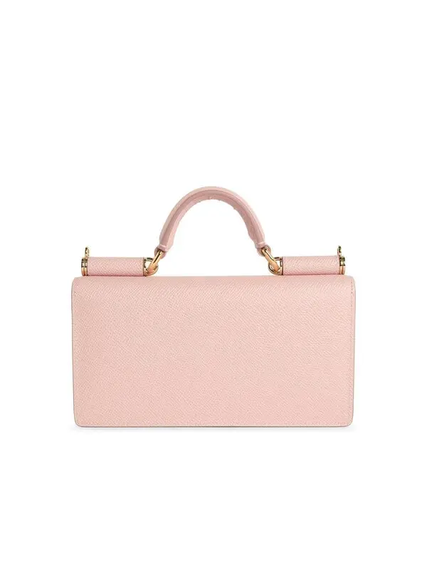Dolce & Gabbana Calf Leather Dauphine Mini Bag - Pink