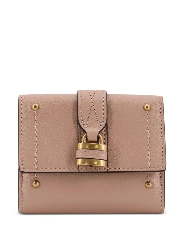 Chloé Paddington Leather Wallet - Pink