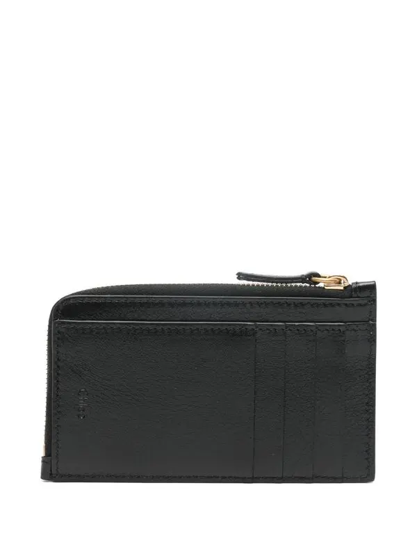 Chloé Paddington Leather Card Case - Black