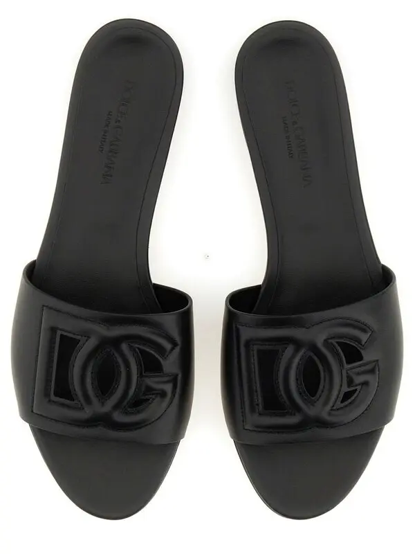 Dolce & Gabbana Logo Slide Sandals