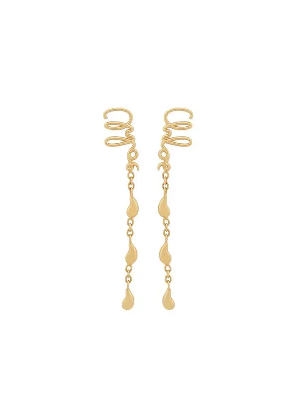 Chloé Iconic Dangle Earrings - Golden