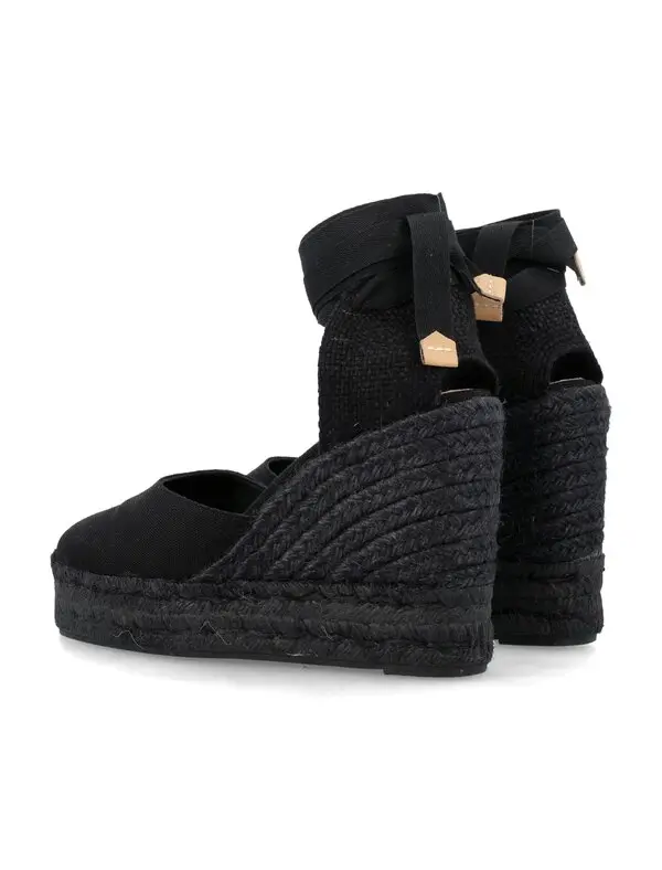 CastaÑer Carina 8 Cotton Espadrilles - Black