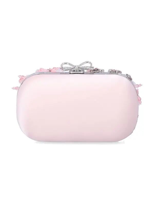 SELF-PORTRAIT Floral Crystal Clutch