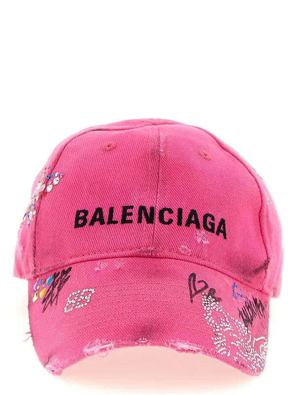 Balenciaga Upcycled Cap - Fuchsia