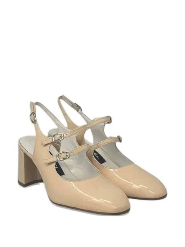 CAREL Banana Patent Leather Pumps - Beige