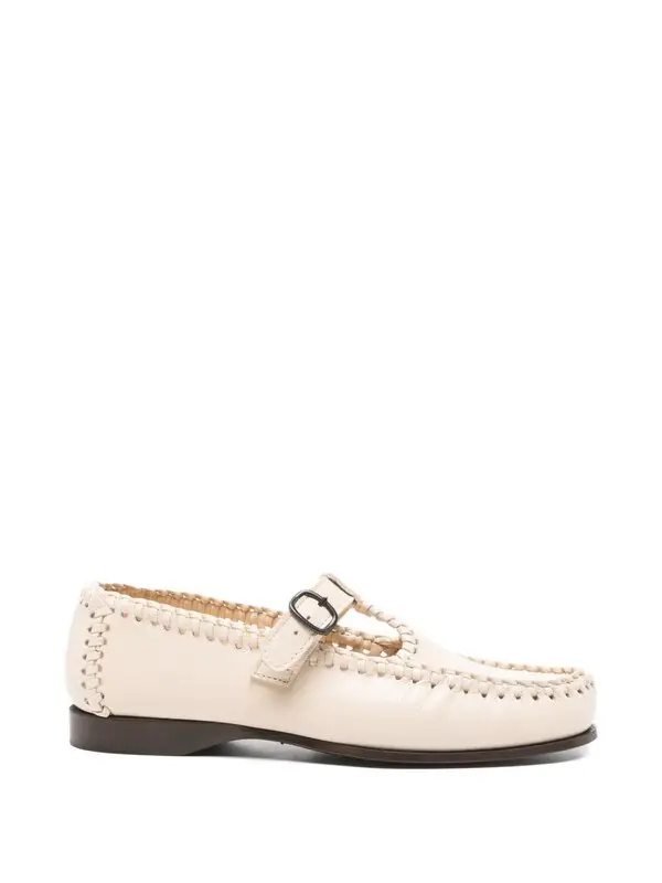 Hereu Alcover Leather Loafers - Beige