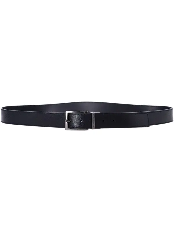 Emporio Armani Leather Belt - Blue
