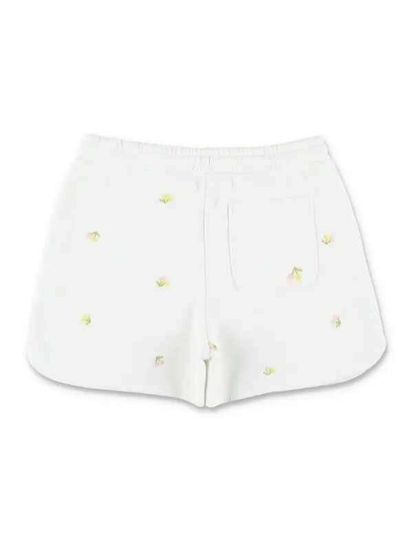 Bonpoint Organic Cotton Embroidered Sweatshorts