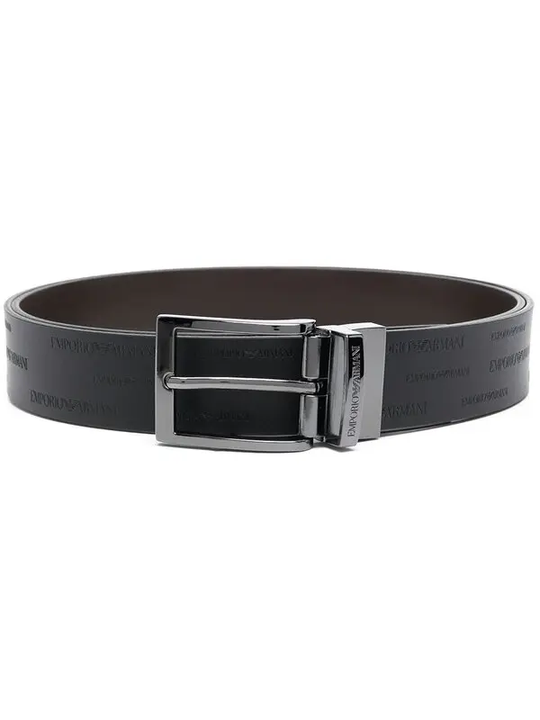 Emporio Armani Leather Belt - Brown