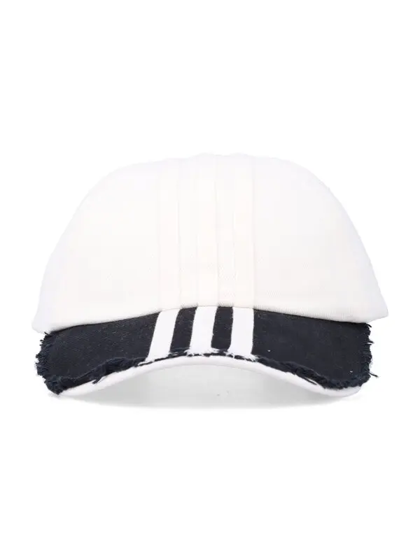 Y3 Stripes Baseball Cap - Bianco