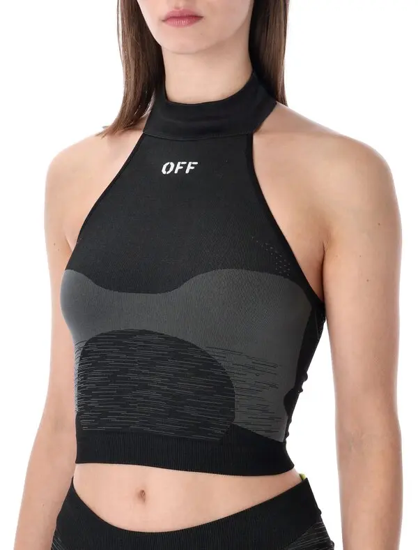 Off White Halter Top