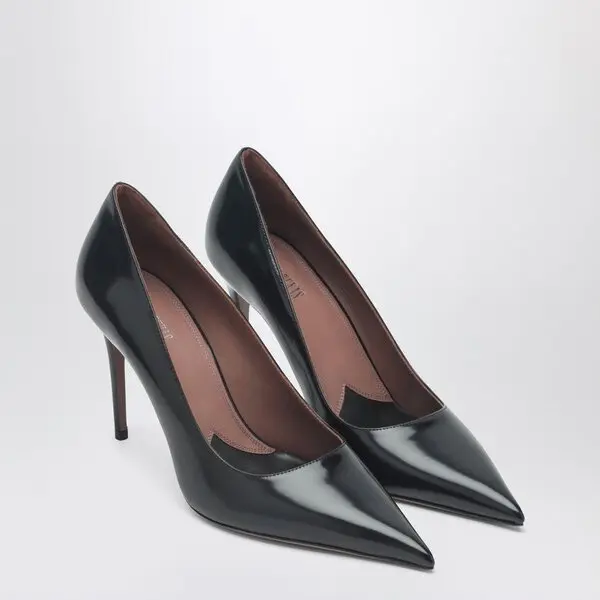 Paris Texas Vera 85 Leather Pumps - Black
