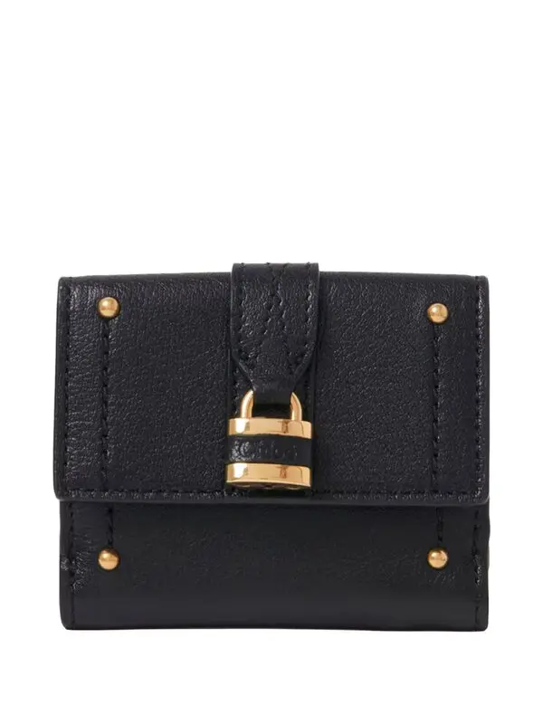Chloé Paddington Leather Wallet - Black