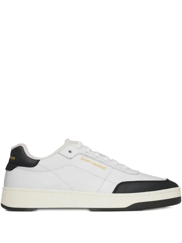 Saint Laurent Sl61 Leather Sneakers - White