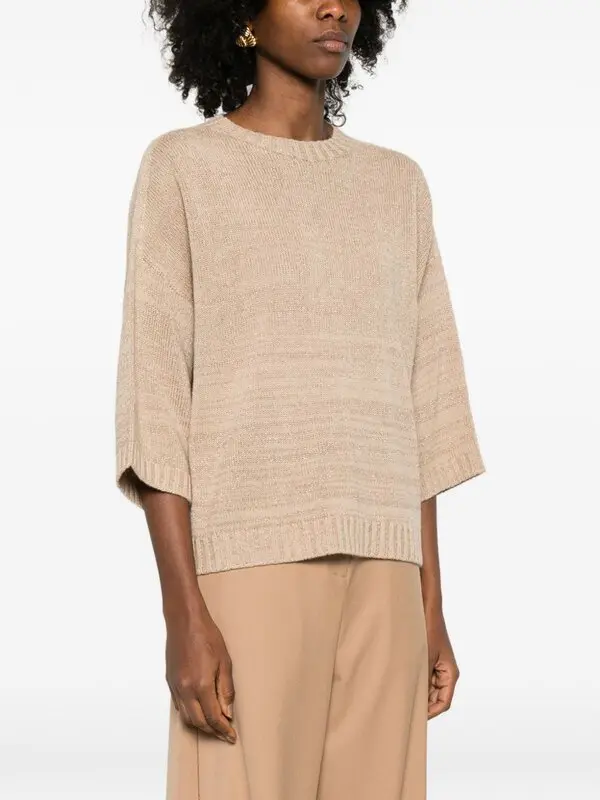 Fabiana Filippi Wool Blend Sweater - Beige