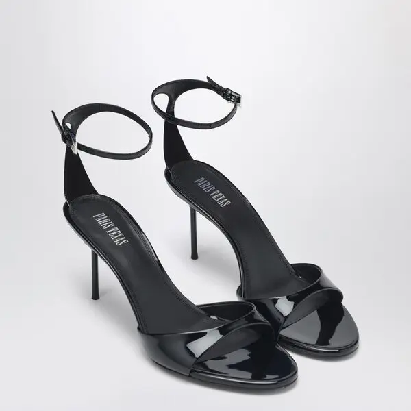 Paris Texas Lidia Patent Leather Sandal - Black