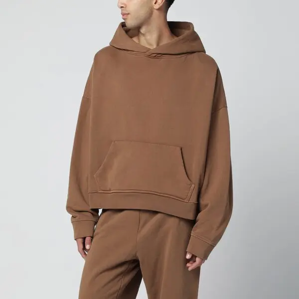 ENTIRE STUDIOS Cotton Hooded Sweatshirt - Beige