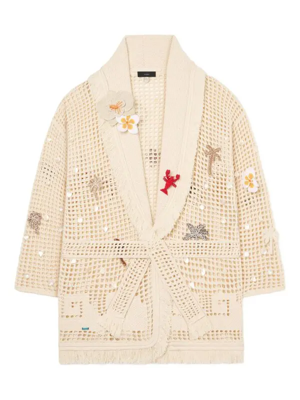 Alanui Where The Waves Begins Cotton Cardigan