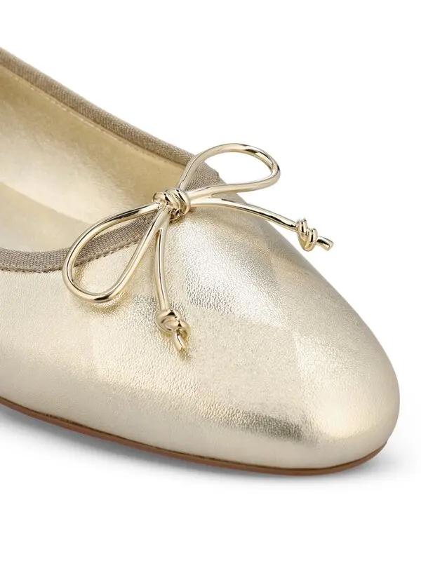 CHRISTIAN LOUBOUTIN Sweetie Jane Leather Ballet Flats - Grey