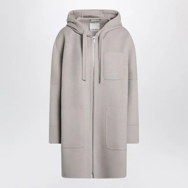 Max Mara Hooded Virgin Wool Coat